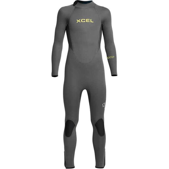 2024 Xcel Junior Axis 4/3mm Back Zip Wetsuit KN43AXG0 - Graphite - Wetsuits - 4mm | Wetsuit Outlet